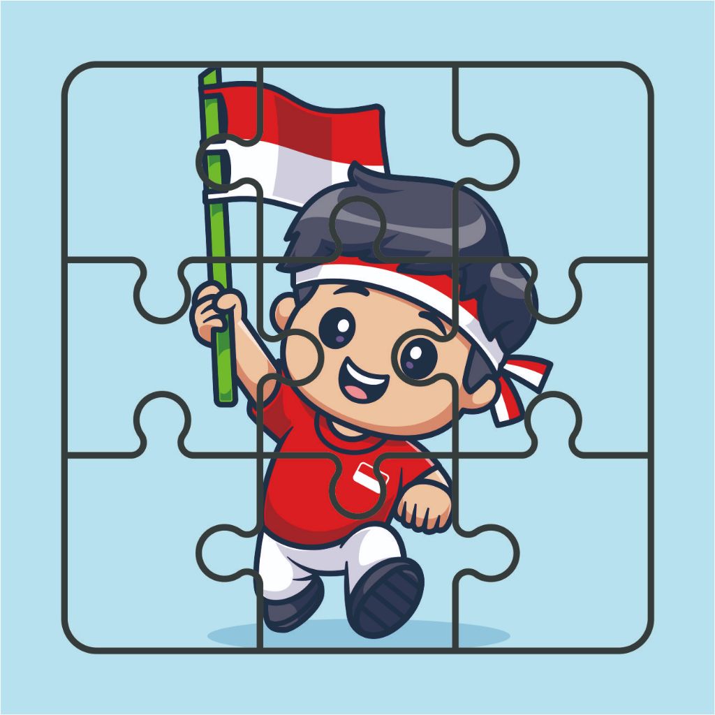 Puzzles For The Idea Of The Republic Of Indonesia Anniversary ...