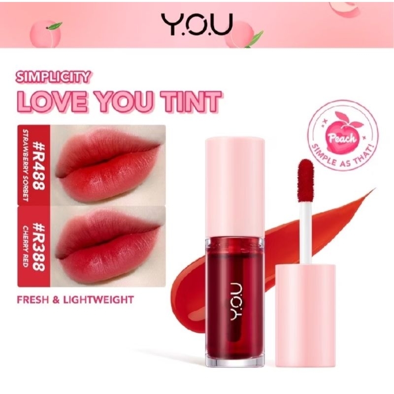 Y.O.U YOU Simplicity Love Lip Tint | Shopee Malaysia