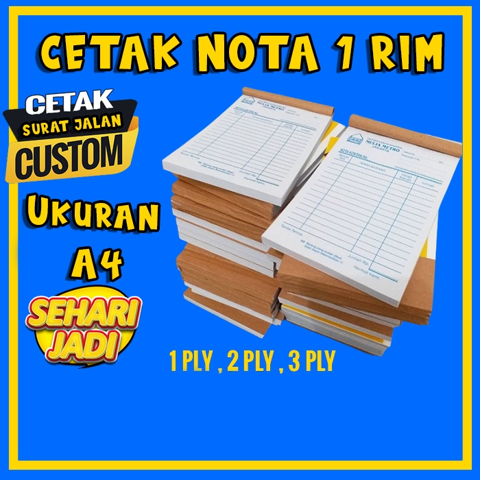 Print a free A4 size Custom note with 1 RIM design | Shopee Malaysia