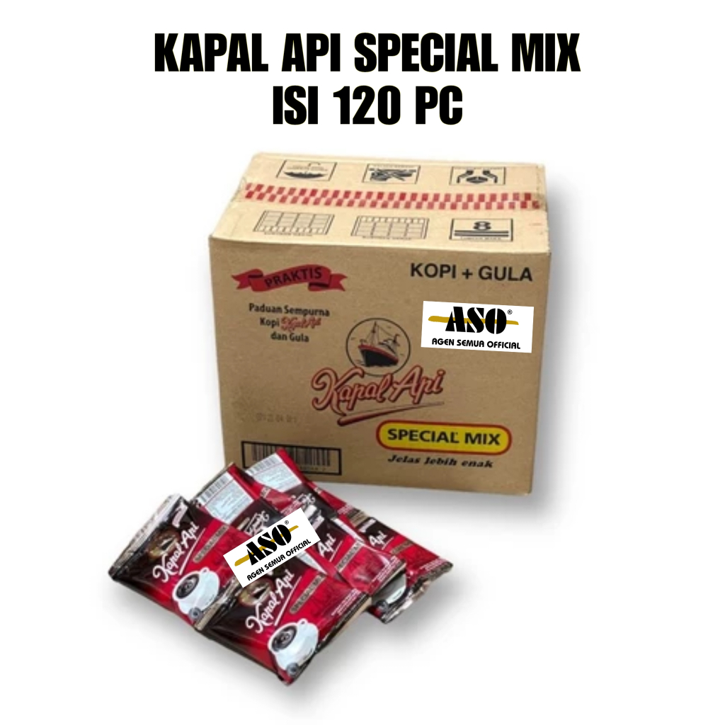 KAPAL API SPECIAL MIX Coffee 25 gr COFFEE (Box = 120 pc) | Shopee Malaysia
