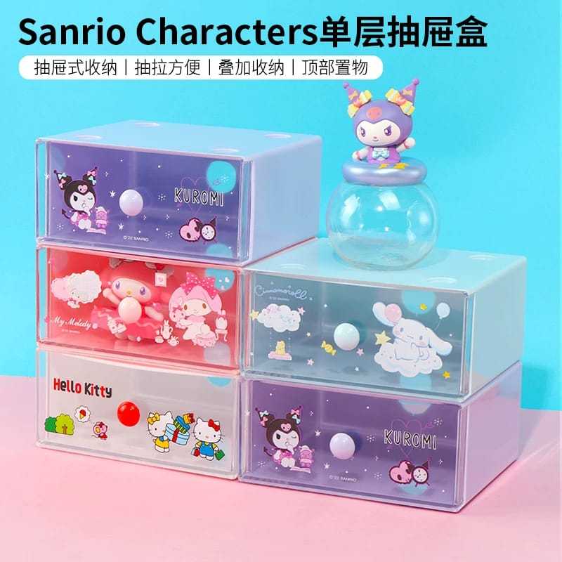 Sanrio Ori Miniso Character Mini Drawer Stackable Storage Organizer ...