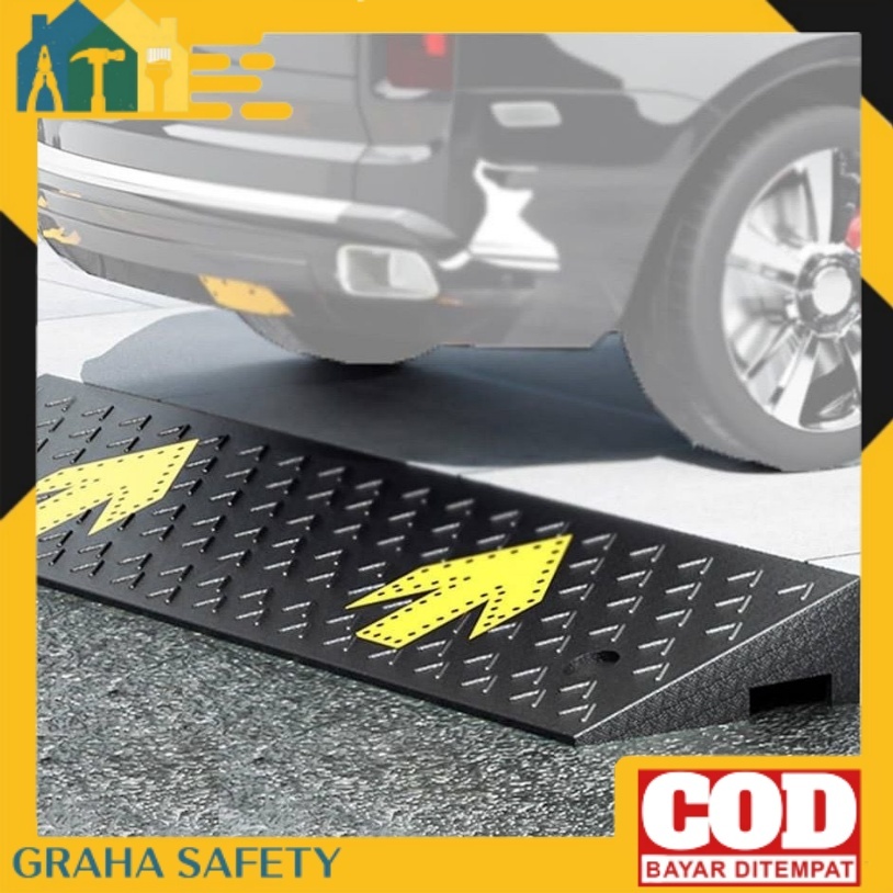 Ruber Ramp Rubber Car Motorcycle Ramp Height 7cm 10cm 15cm Arrow Motif ...