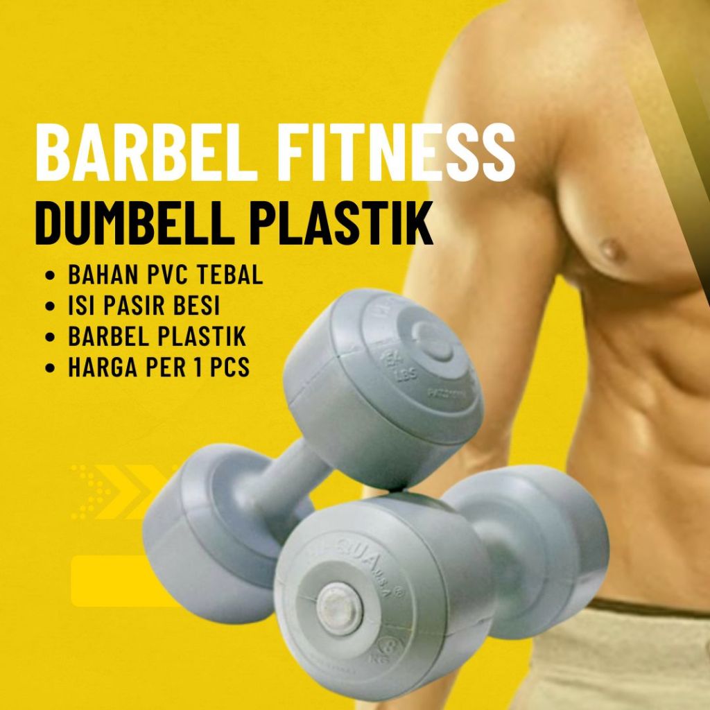 BARBEL 5KG / DUMBELL 5KG / PLASTIC DUMBEL 5 KG | Shopee Malaysia