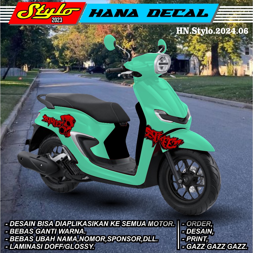 New Decal Honda Stylo 160 Full Body, Custom Decal Custom Sticker ...