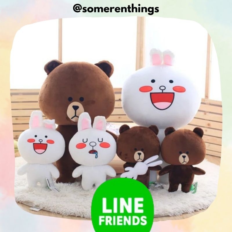 Line Friends Doll | Sally dkk Brown Cony Doll | Shopee Malaysia