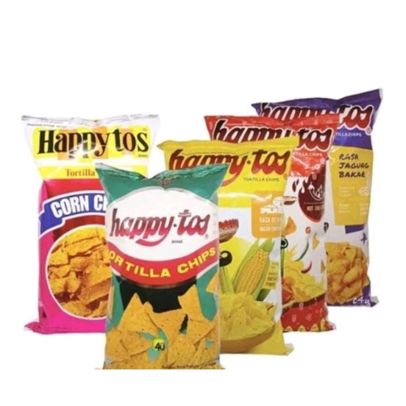 HIJAU MERAH Happytos Happy Tos Tortilla Chips Corn 140gr/Happy Tos Corn ...