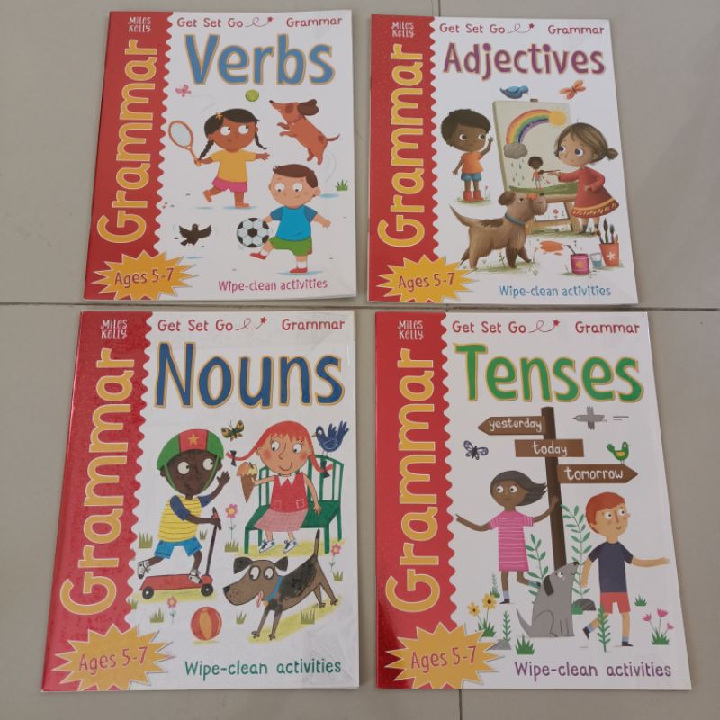 Children's English book ages 5-7 Verbs Adjectives Nouns Tenses Grammar ...