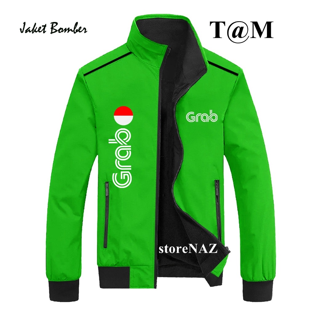 !! Bomber Jacket Distro grab grab grabbike grabfood Newest Parachute ...