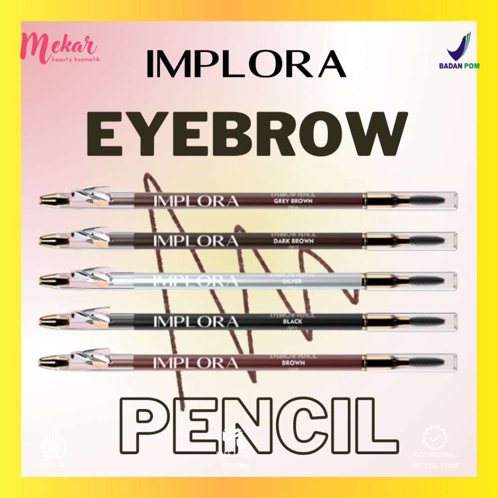 Implora Eye Brow Pencil 2IN1- 2.5 grams | Implora EYE PENCIL | 100% ...