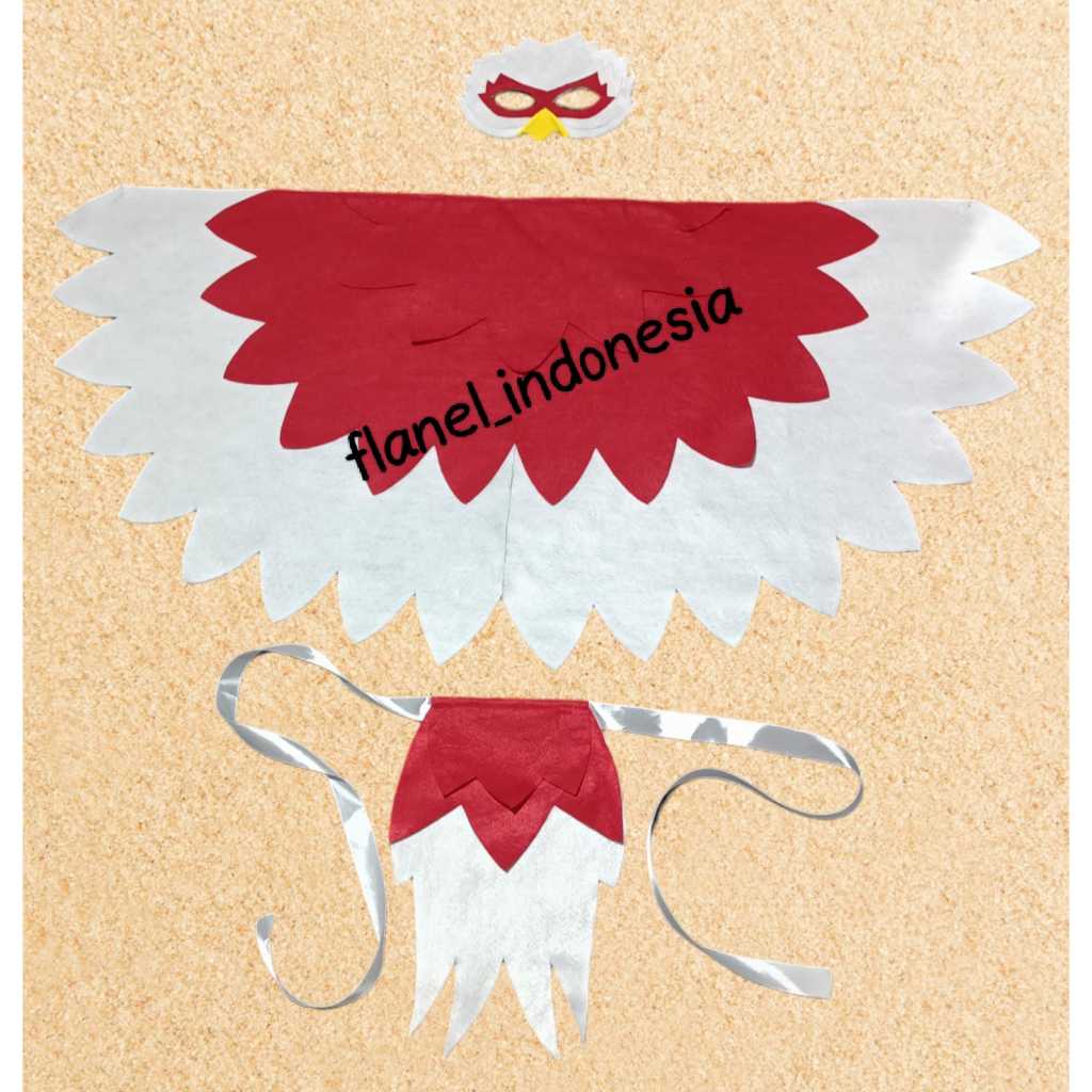 MERAH PUTIH Children's Red and White Garuda Bird Costume | Red and ...
