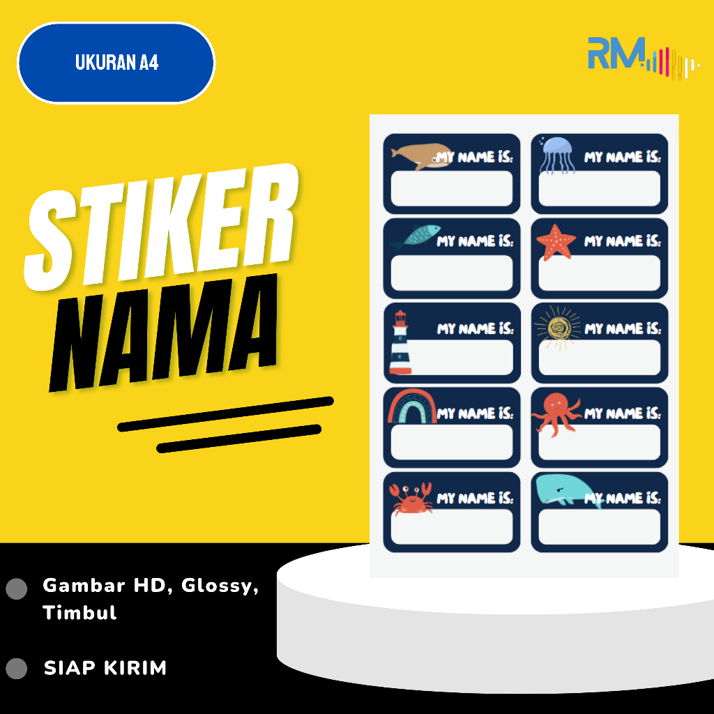 Custom Name Sticker Custom Name Label Sticker Waterproof Custom ...