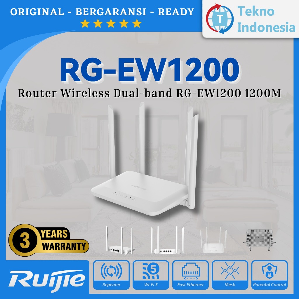 Ruijie Reyee RG EW1200 Dual Band Wireless Mesh WiFi Router 1200M Signal ...
