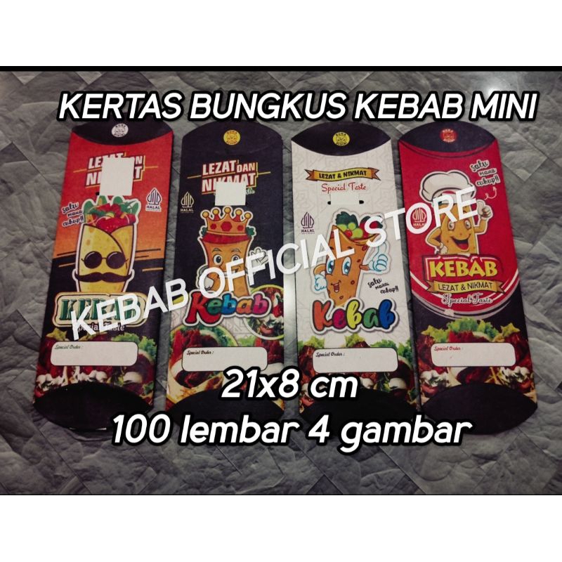 Mini kebab paper 100 pcs | Shopee Malaysia