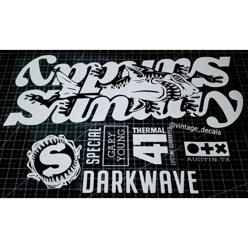 Sunday DARKWAVE wavelength BMX bicycle decals sticker | Shopee Malaysia
