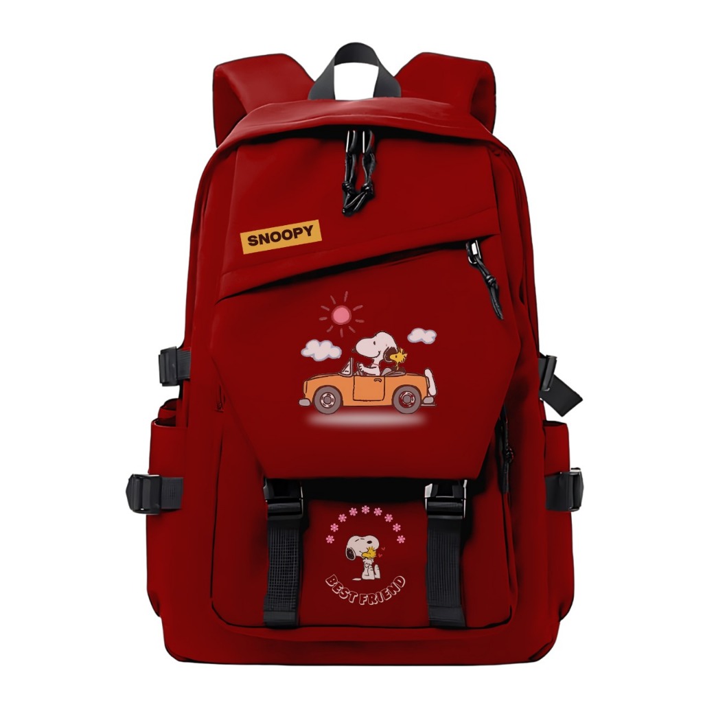 Women's Snoopy School Backpack Nylon Bag | Shopee Malaysia