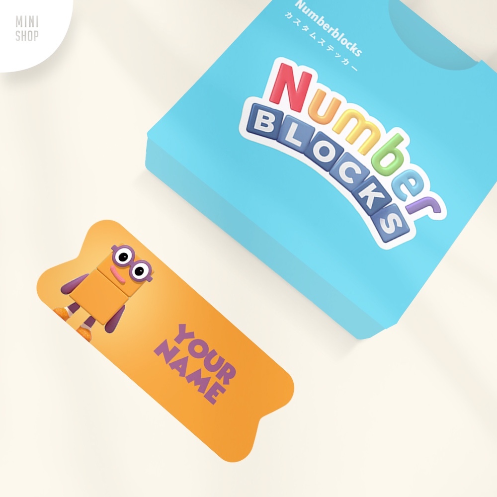 Custom Name Sticker Waterproof Numberblocks 2 (two) | Shopee Malaysia