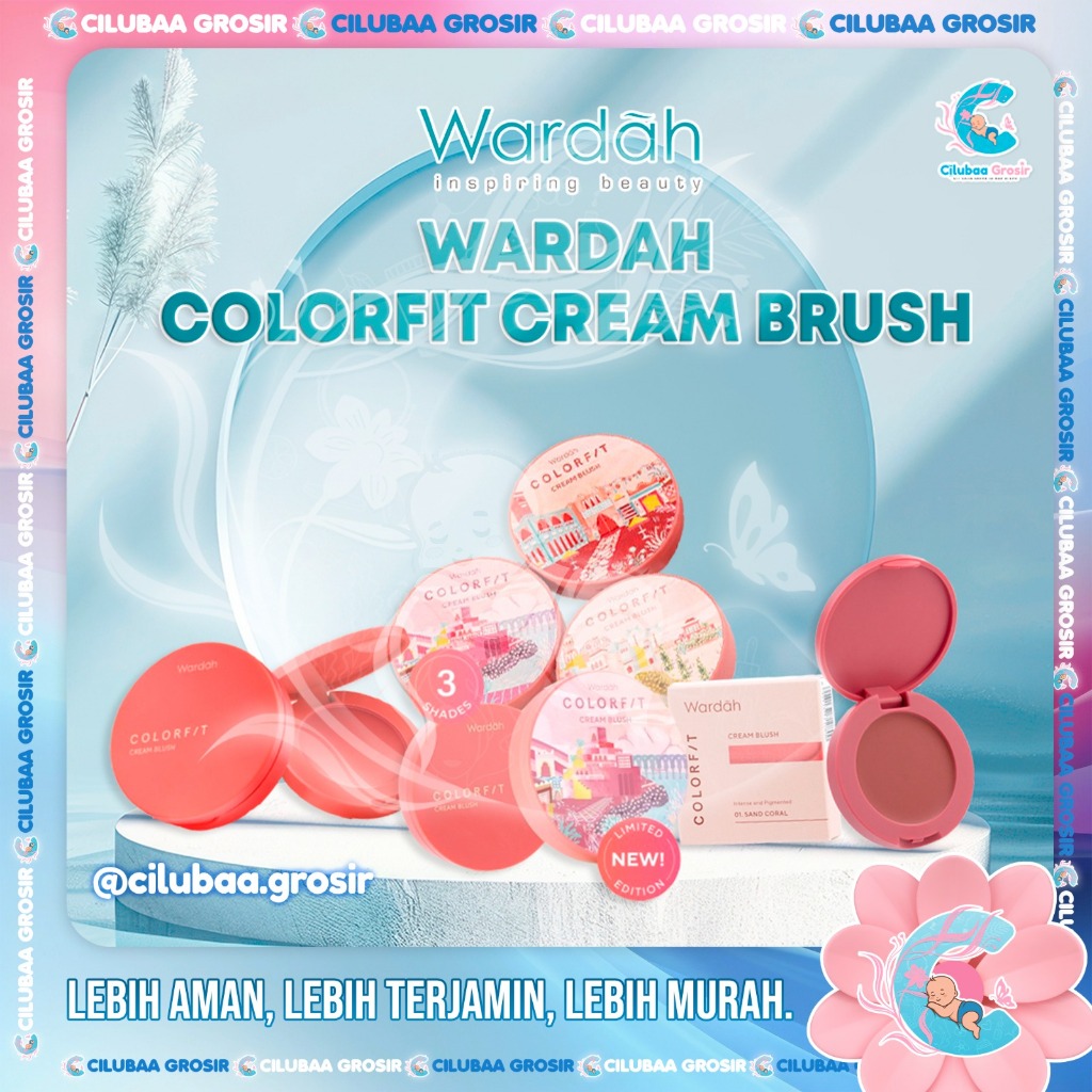 Wardah Colorfit Cream Blush 3g || Wardah Blush On Cream Intense ...