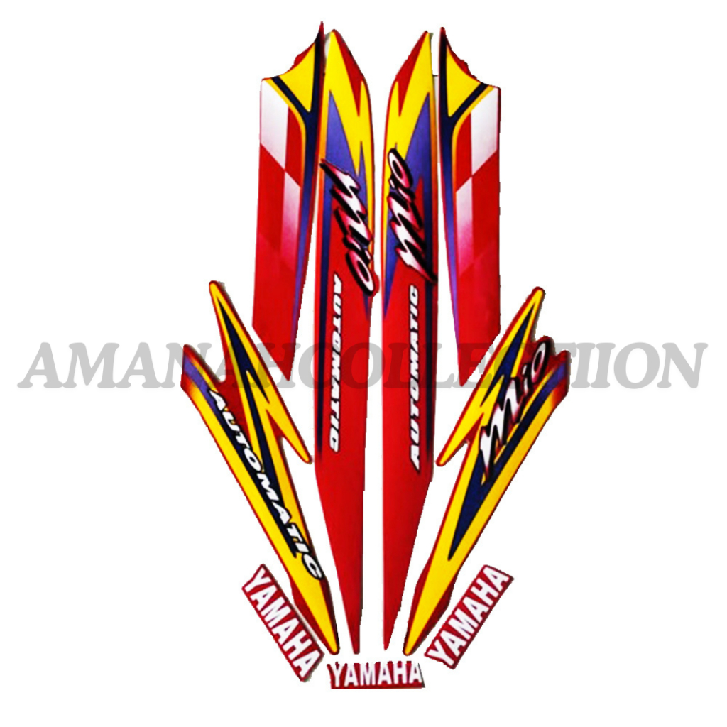 Yamaha MIO AUTOMATIC 2004 Motorcycle Striping Sticker Yamaha MIO ...