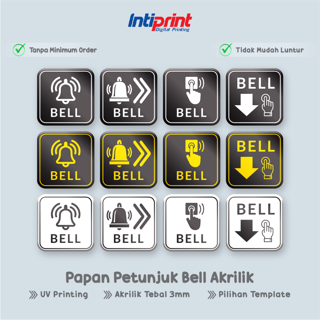 Acrylic Bell Instruction Board/Acrylic Sign Signage Bell/Waterproof UV ...