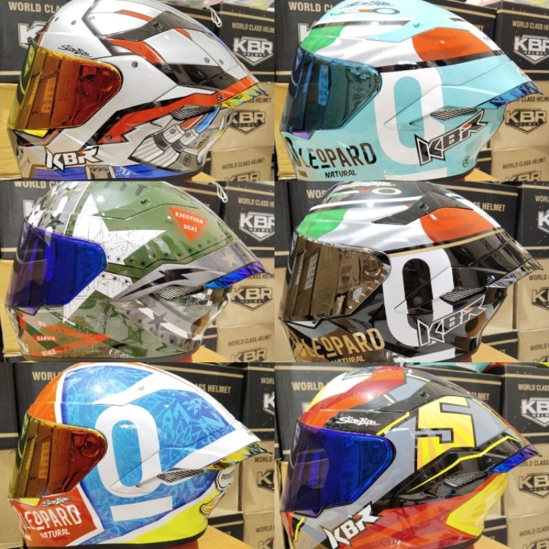 Kbr TTC FULL FACE HELMET MOTIF ALL VARIAN (HANDLING PACKAGE + SPOILER ...