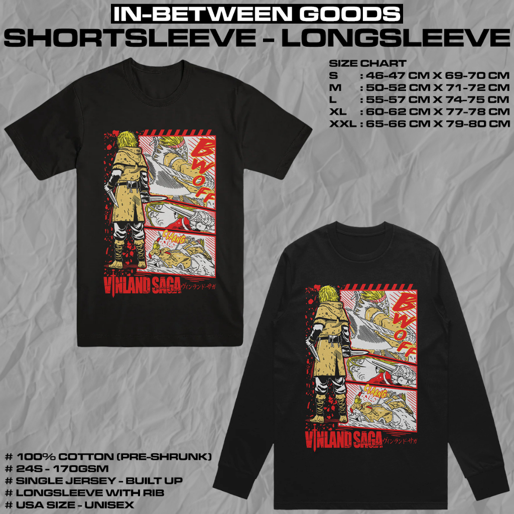 Vinland SAGA - THORFINN VS THORKELL | T-shirt | Longsleeve | Anime ...