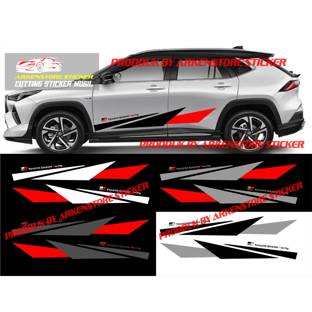 Toyota yaris cross car sticker cutting sticker list of yaris cross cars ...