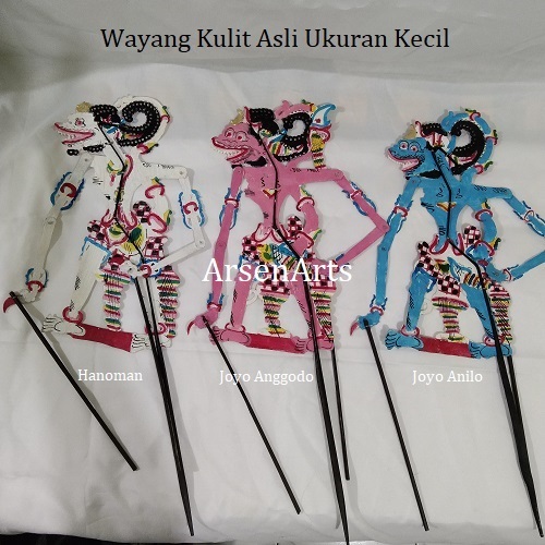 Hanoman, Jaya Anggada, Jaya Anila Wayang Kulit Genuine Leather Material ...