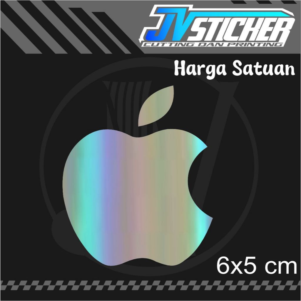 Apple cutting sticker for iphone brand apple logo motorbike | Shopee ...