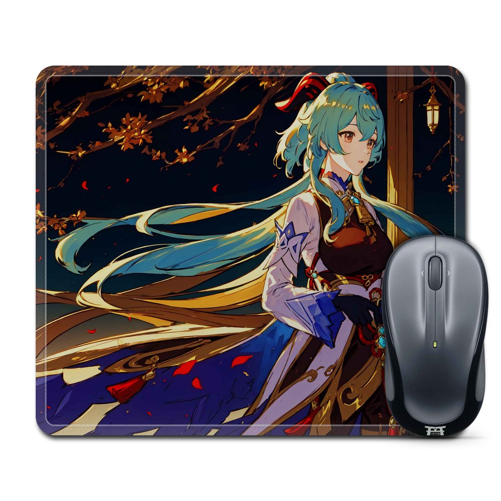 Ganyu NIGHT anime game gaming Mouse pad - GENSHIN IMPACT material ...