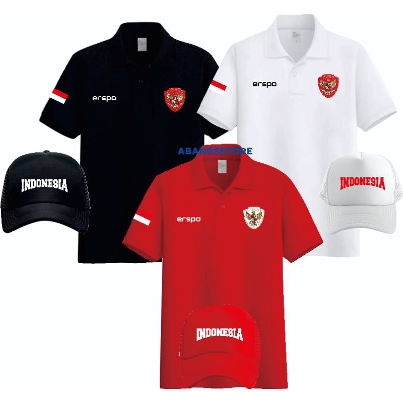 Indonesian National Team Collared polo Shirt, The Latest Logo full ...