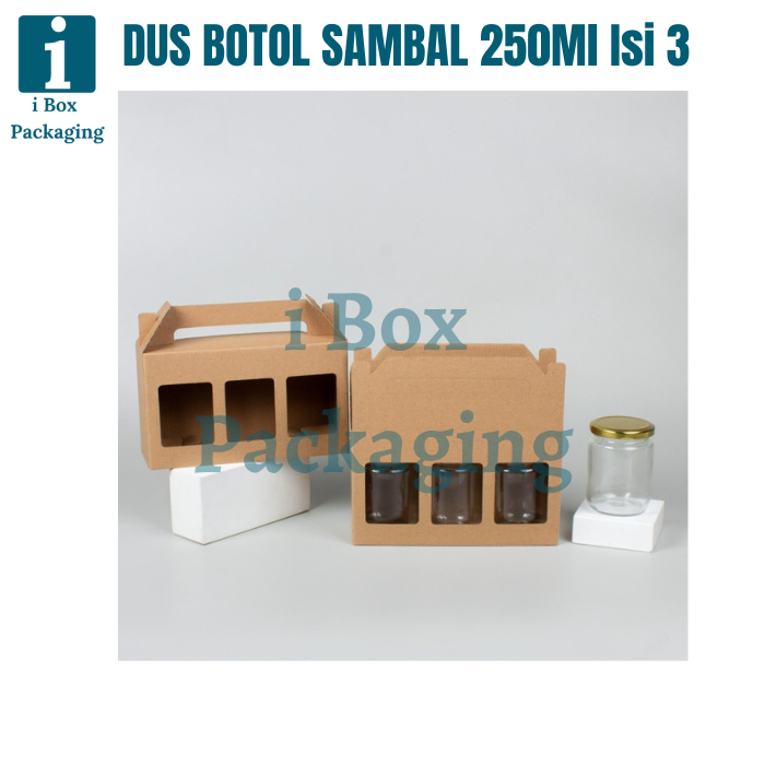 [ 10 Pcs ] 250ml Glass Jar Box Contains 3 Boxes of 200ml Chili Bottles ...