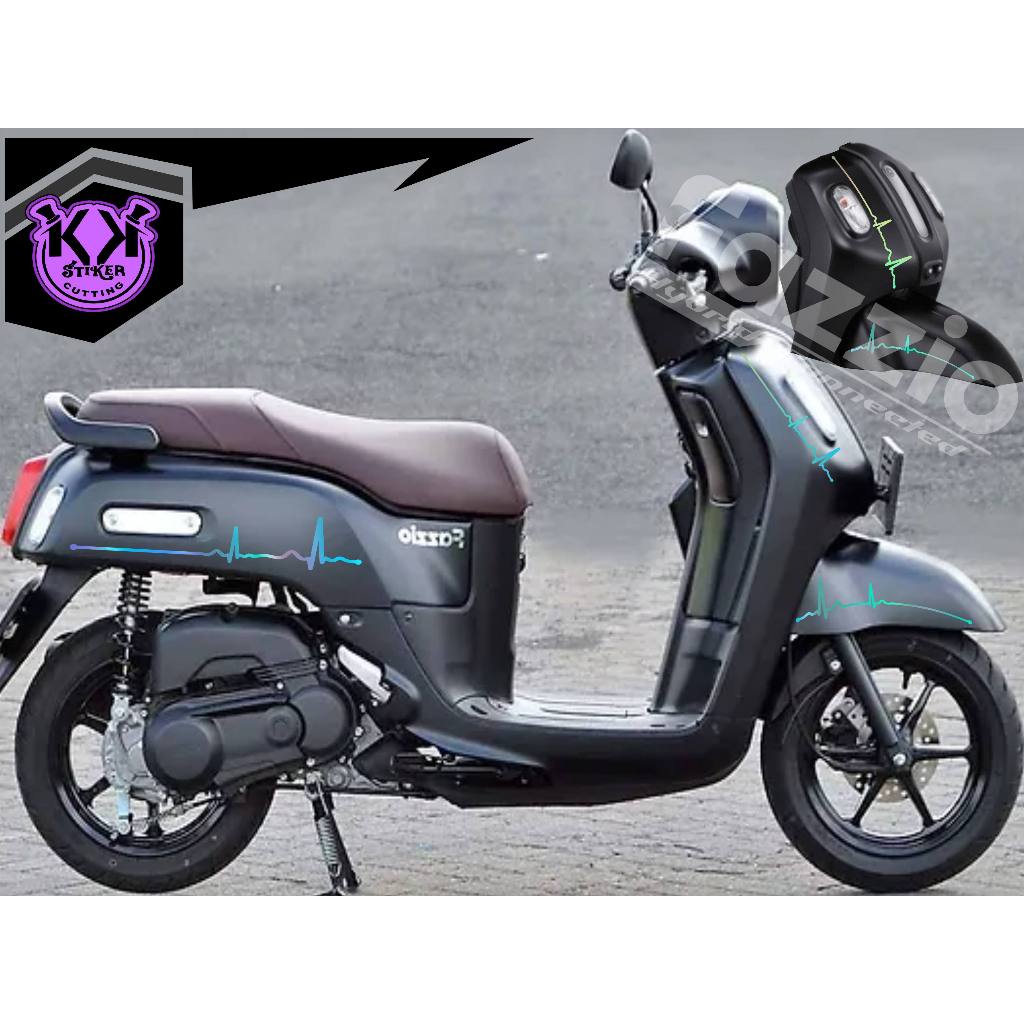 Sc345/ FAZZIO STRIPING/Simple/ Pulse Sticker/ Heartbeat DIGITAL Sticker ...