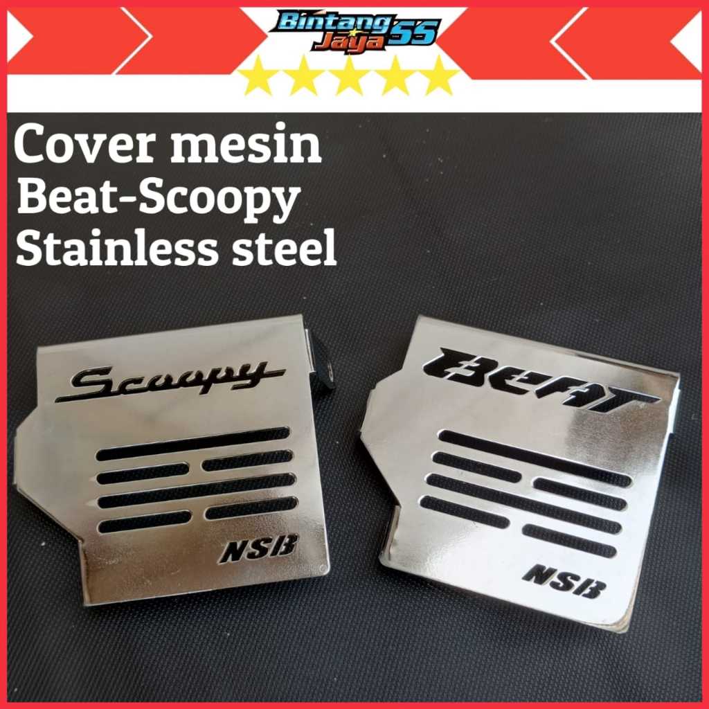 MESIN Cover Engine Bottom Protector chrome stainless steel Beat And ...