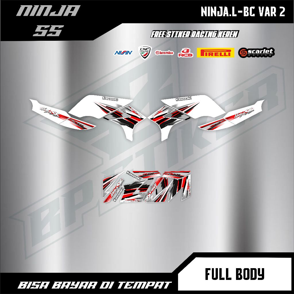 Striping KAWASAKI NINJA SS 2 STROKE sticker sticker list of striping ...