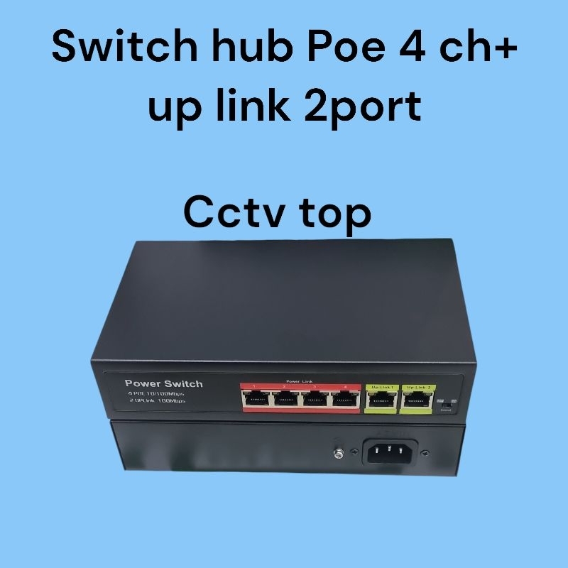 Switch Hub Poe 4 CH+ UP LINK 2 PORT 1 YEAR WARRANTY | Shopee Malaysia