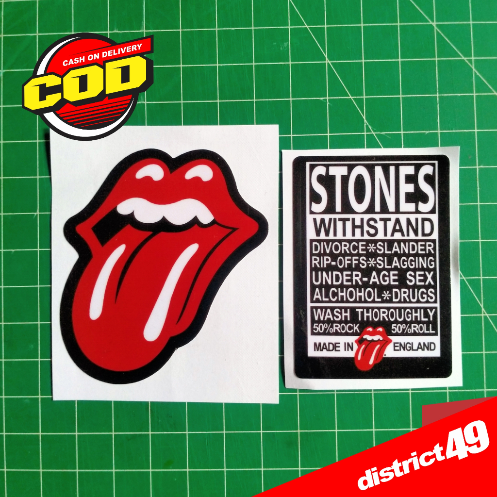 Rolling STONES Stickers - Waterproof Glossy Laminated Print Cut ...