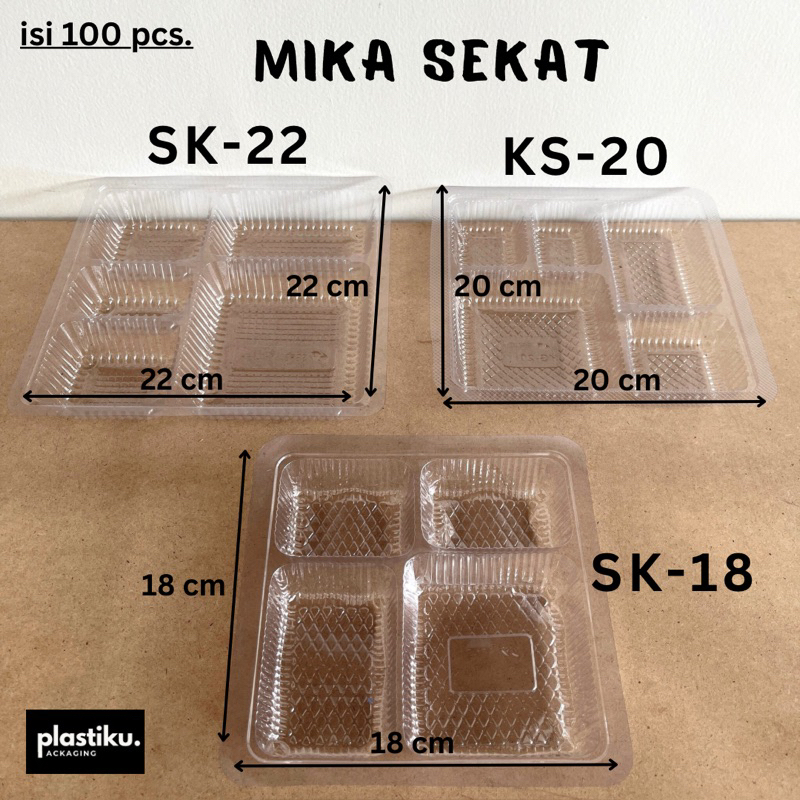 (fill 100) Mica Block Dus Rice Clear Mica Food Block | Shopee Malaysia