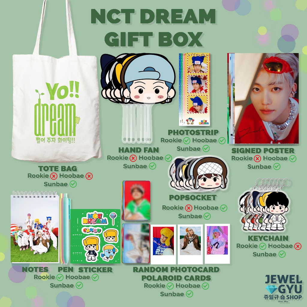 NCT Dream Gift Box / Hampers Mark Renjun jeno Haechan Jaemin Chenle ...
