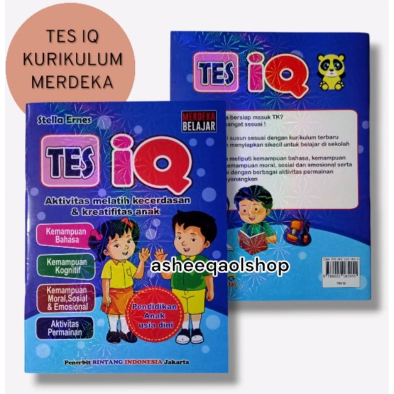 Iq Test Book For Paud And Tk/full Color | Shopee Malaysia