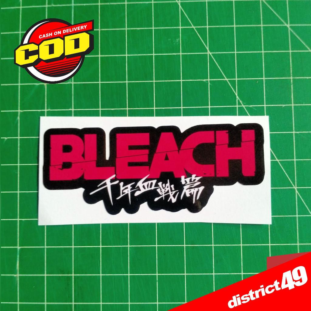 Bleach TYBW Stickers - Waterproof Glossy Lamination Print Cut Stickers ...
