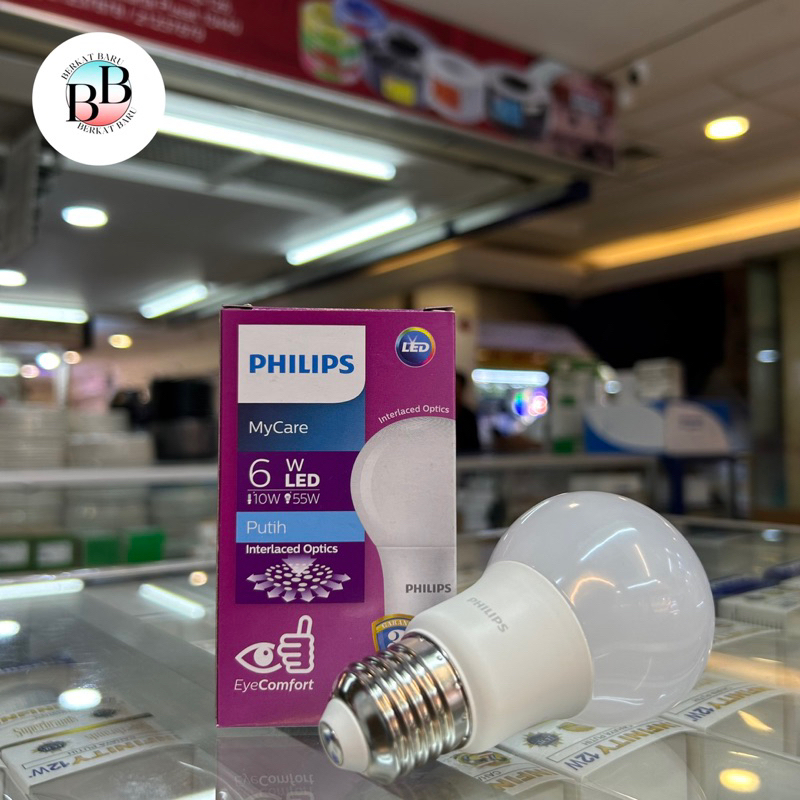 PUTIH CAHAYA Philips 6w LED Bulb (White Light/Yellow Light) | Shopee ...