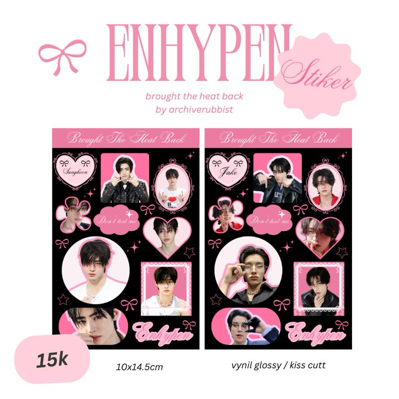Enhypen STICKERS | Kpop ENHYPEN STICKERS | Jake JAY SUNOO SUNGHOON ...