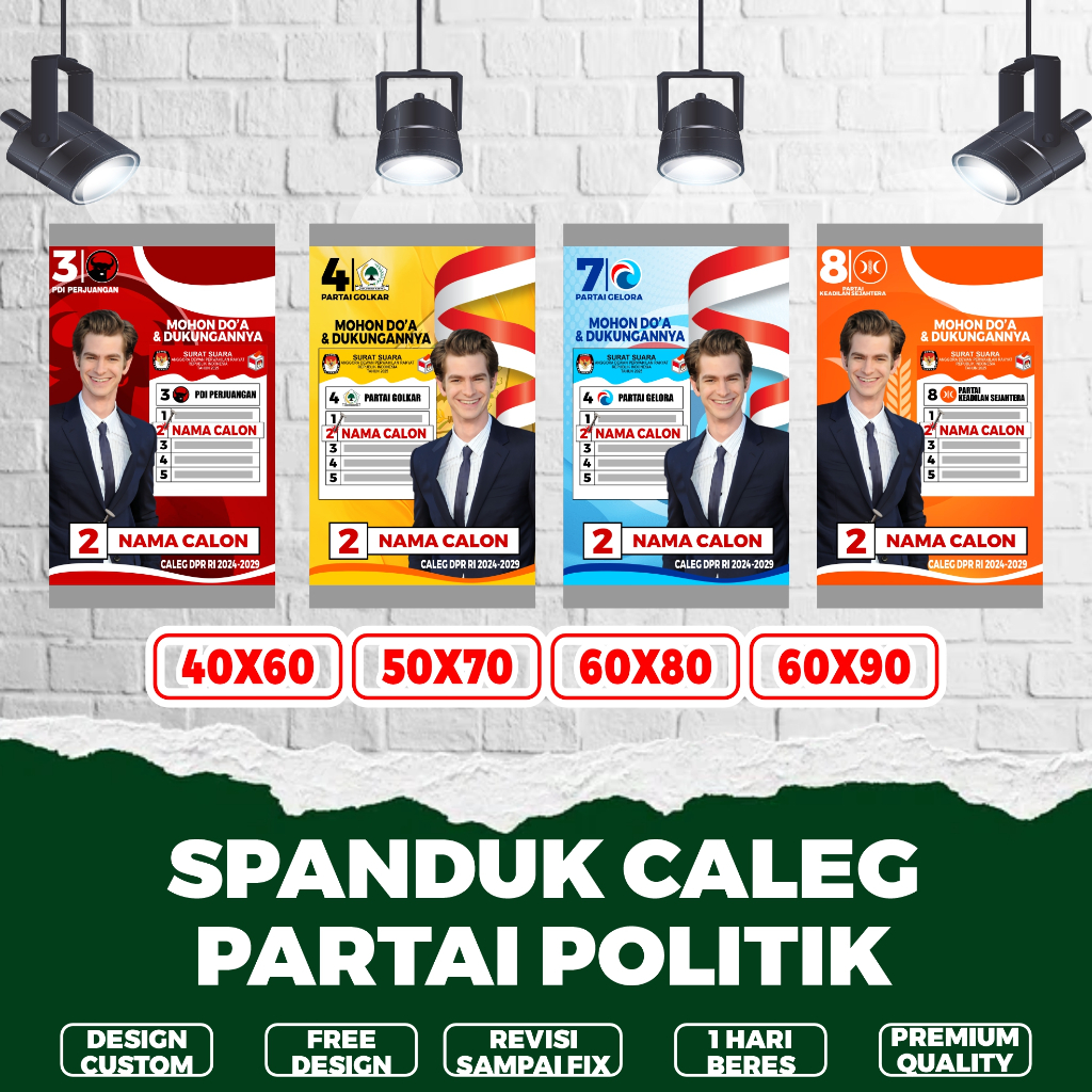 MINIMAL Caleg PARPOL BANNER For Election/Tree BANNER/Minimum ORDER ...