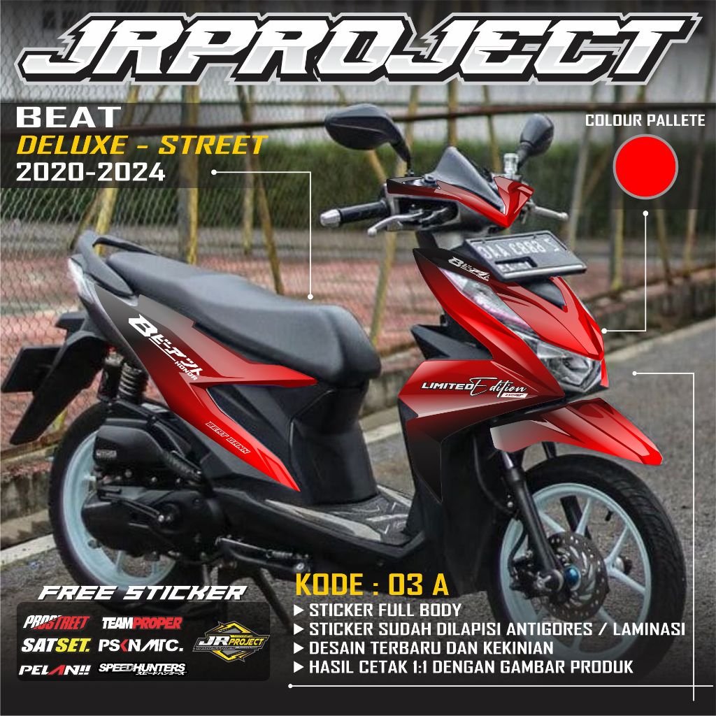 Newest Decal Sticker Honda Beat Deluxe Street 2020 2021 2022 2023 2024 ...