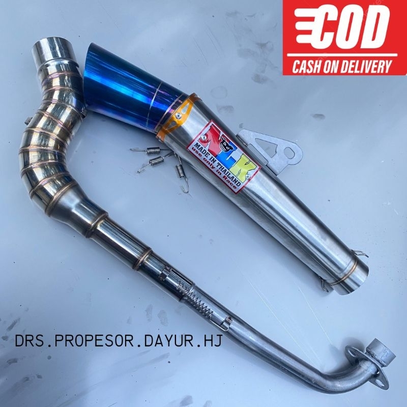 Open canister Daeng sai4 conical exhaust 1 set big Elbow Tmx 125/155 ...