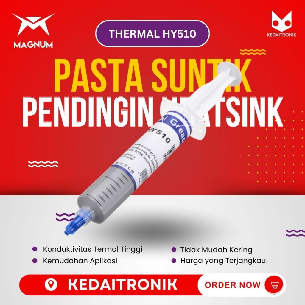 Thermal Grease HY510 Cooling Syringe Heatsink Processor Laptop Thermal ...