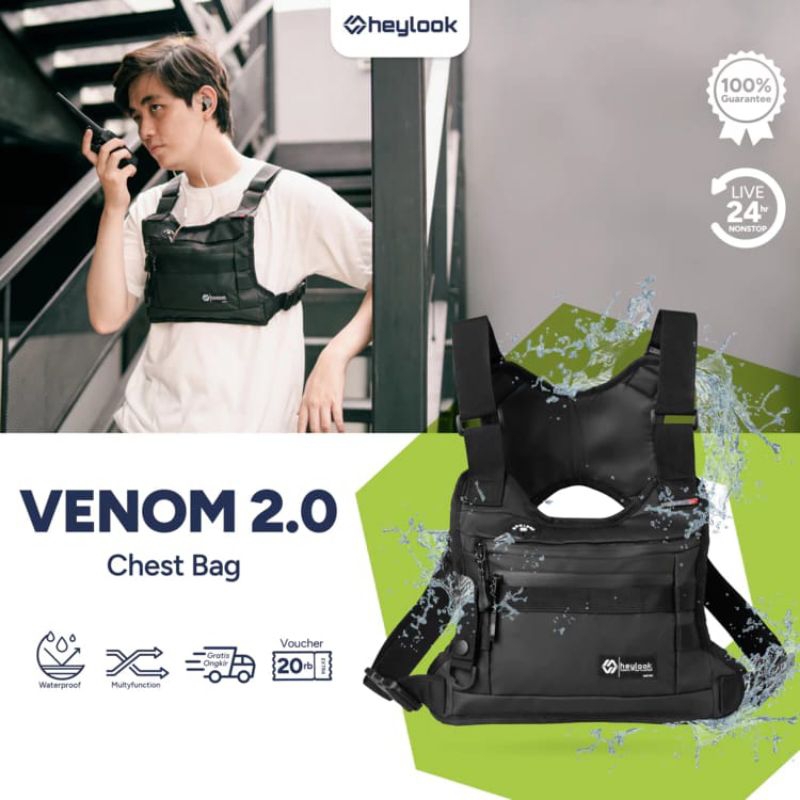 Chest BAG VENOM TACTICAL CHEST BAG Men Women RIG BAG OUTDOOR TRENDY ...