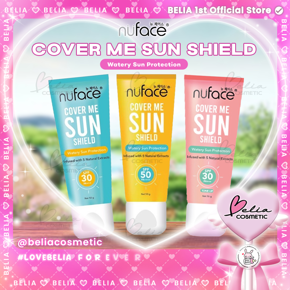 BELIA NUFACE Cover Me Sun Shield | Sunscreen SPF 30 | SPF 50 PA ...