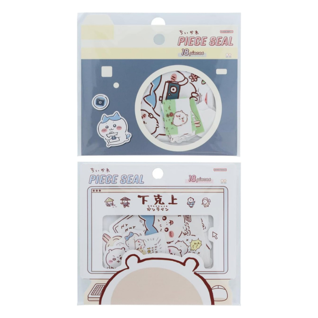 Sticker Piece Seal Chiikawa Comic Scene Retro Hachiware Usagi 18 Pieces ...