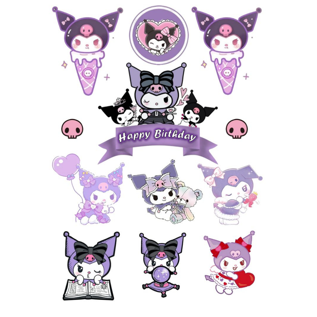 KUROMI/ Custom Name KUROMI Topper | Shopee Malaysia